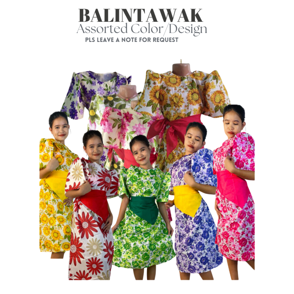 Os KIMONA SAYA FLORAL BUWAN NG WIKA COSTUME FILIPINIANA BALINTAWAK ...
