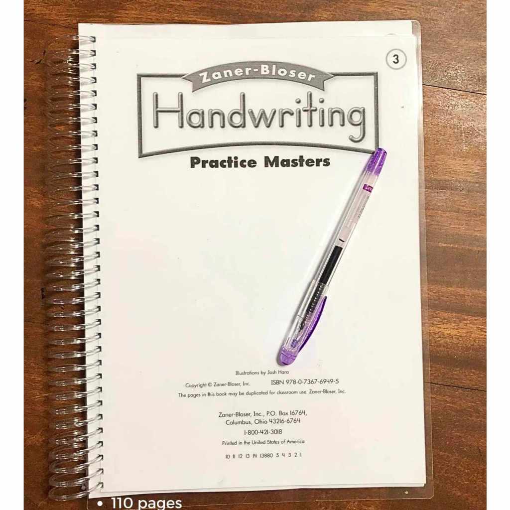 Cursive Copywork Handwriting Manual by Zaner Boser Charlotte Mason ...