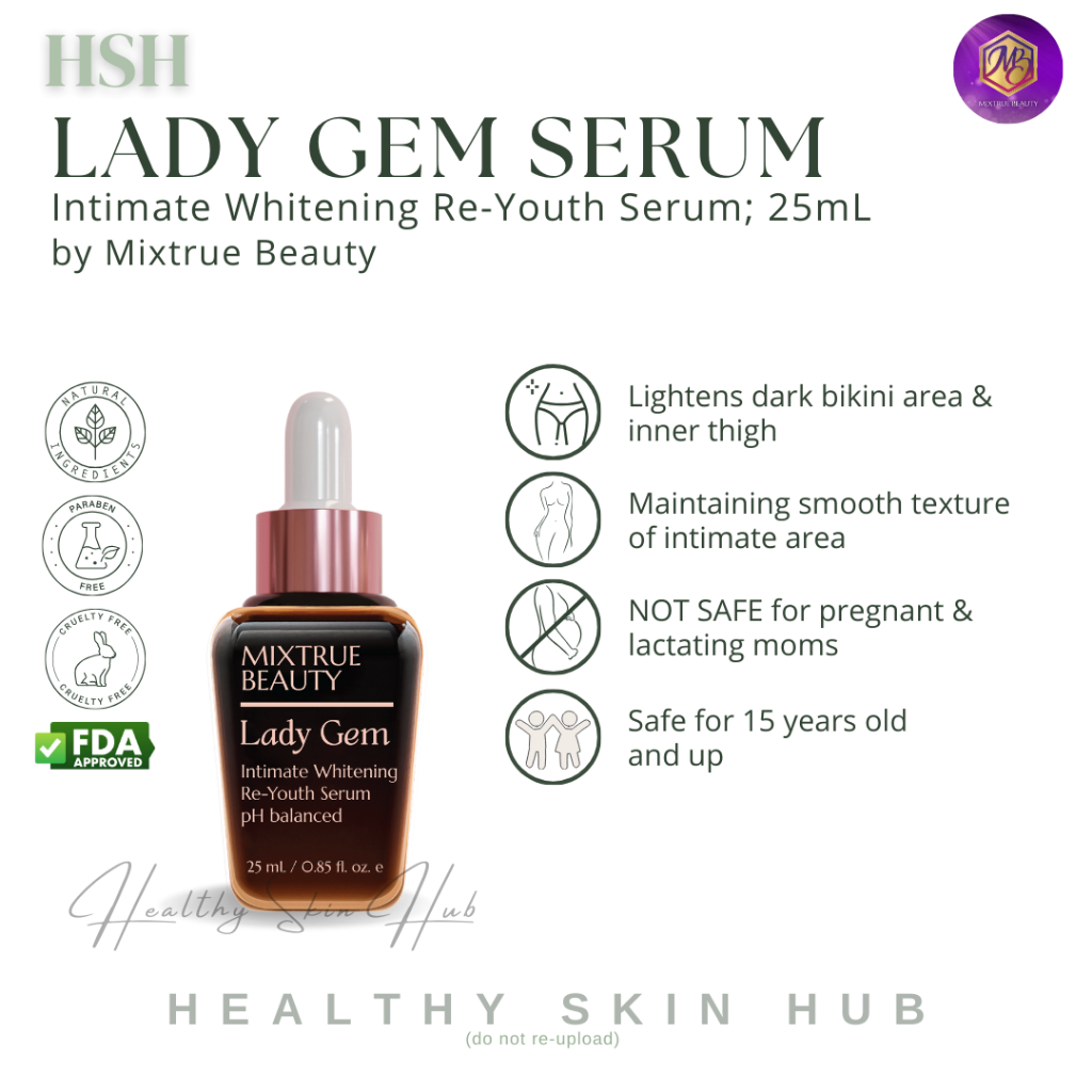 Mixtrue Beauty Lady Gem Serum Intimate Area Whitening Niacinamide ...