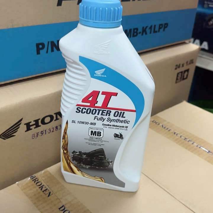 Honda Genuine Fully Synthetic AT Scooter Engine Oil 1 Liter (Blue ...