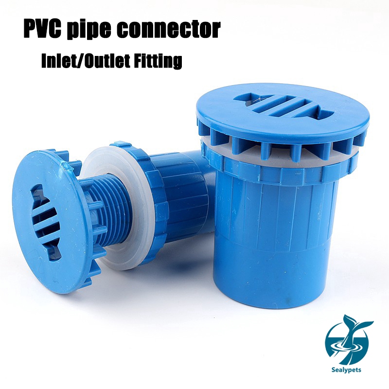PVC pipe connector Aquarium inlet fitting Outlet fitting Garden drain ...