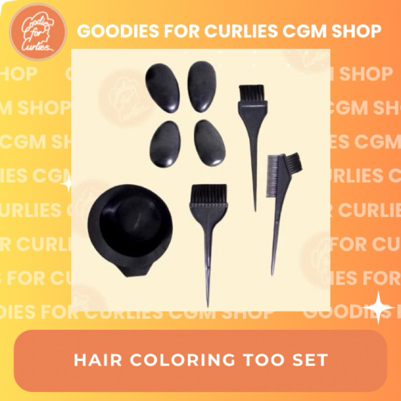Goodies For Curlies Hair Dye Tools Accessories Coloring Set | Shopee ...