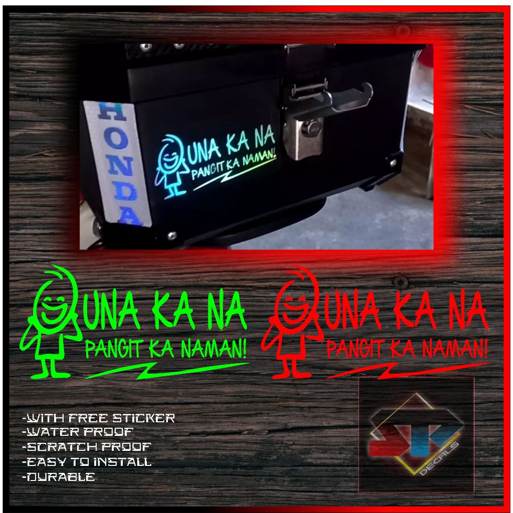 Una ka na, Pangit ka naman Sticker - Decals, Cut out sticker ...