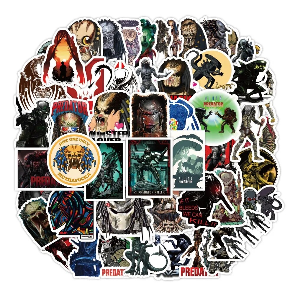 50pcs Alien Predator Sticker Pack | Shopee Philippines