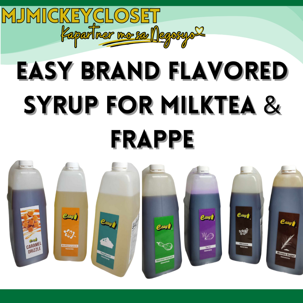 Easy Brand Flavored Syrups Coffee Espresso Taro Wintermelon Okinawa ...