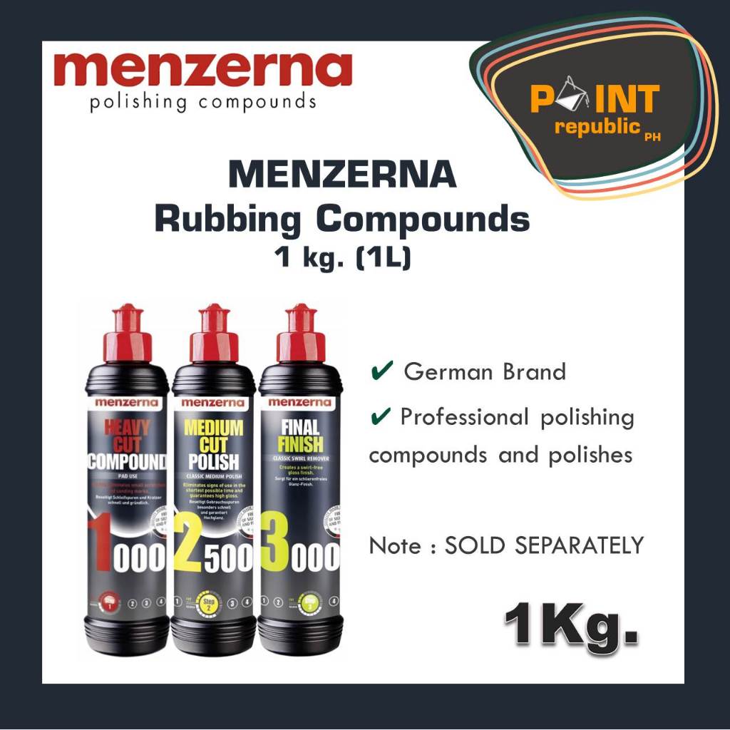 Menzerna Rubbing Compounds & Polishes - 1kg | Shopee Philippines