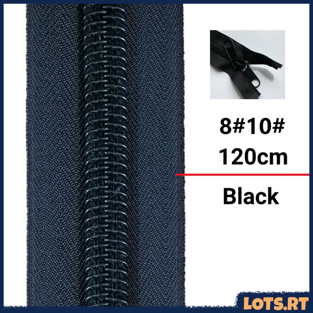 120cm Nylon Zipper Continuous #8#10 Zipper Replacement For Clothing Bag ...