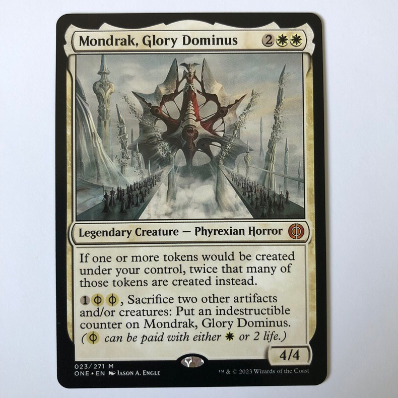 MTG Proxy Playtest Card - Mondrak, Glory Dominus (ONE) | Shopee Philippines