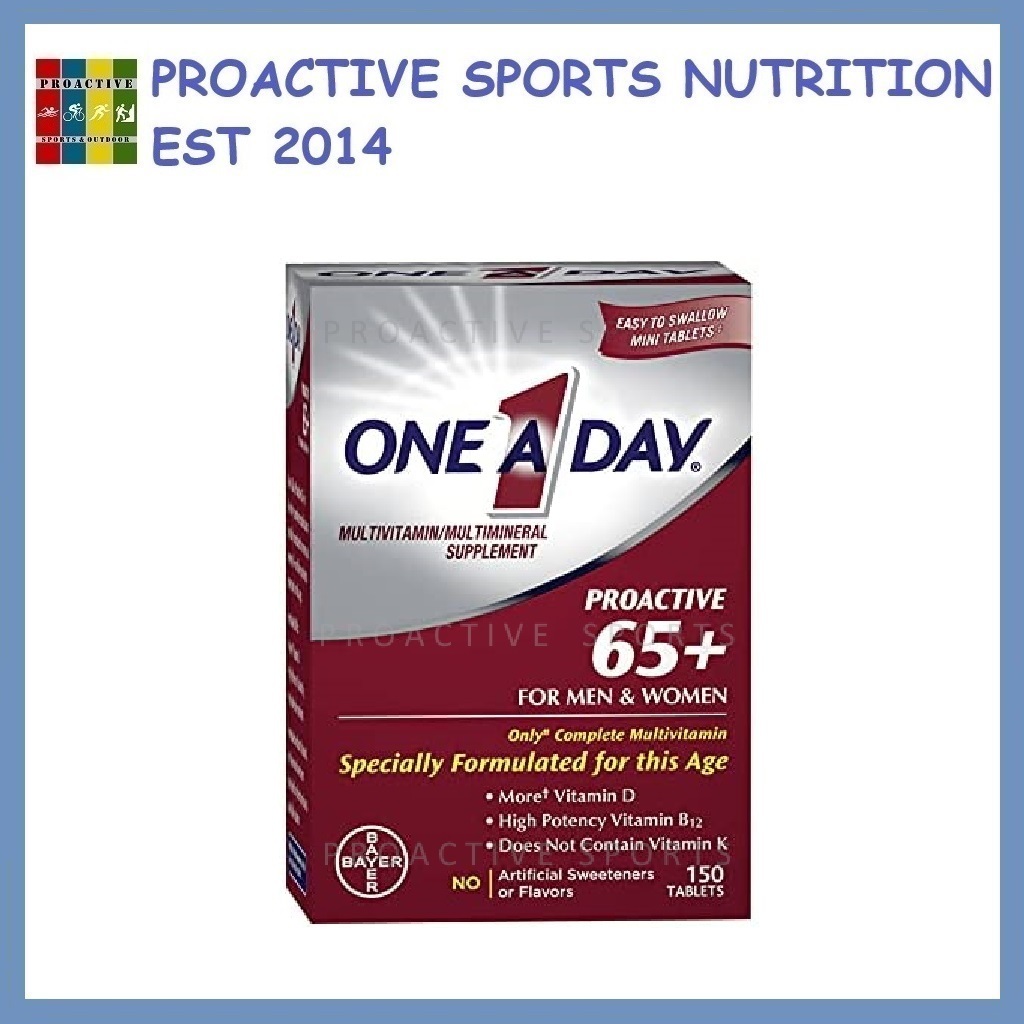 One A Day Proactive 65+ Multivitamin, Unisex, 150 Tablets, expiry 11/ ...