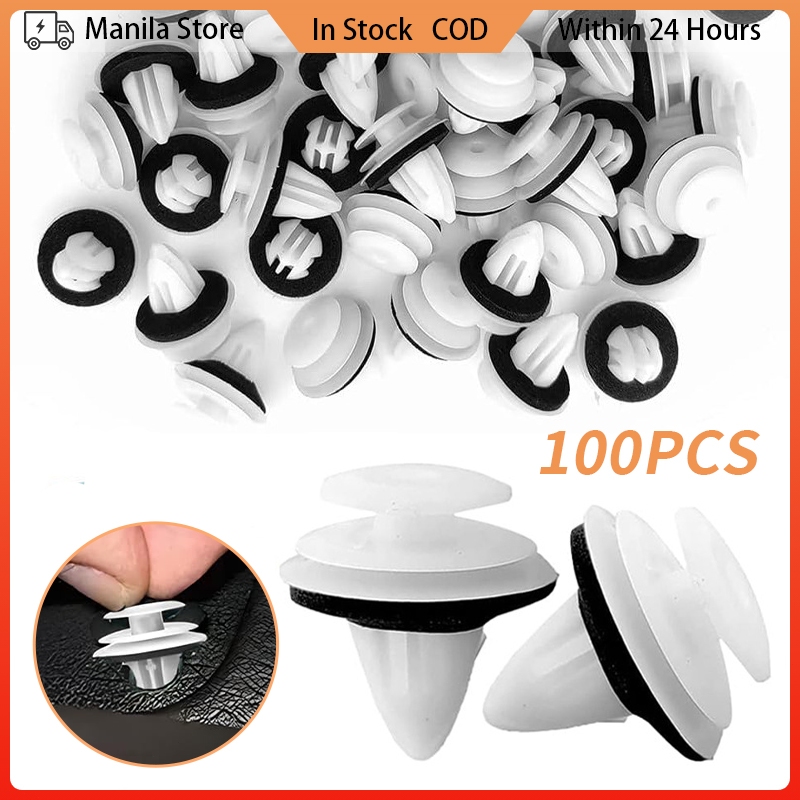 100Pcs Car Inner Door Panel Trim Fastener Clips Automotive Fastener ...