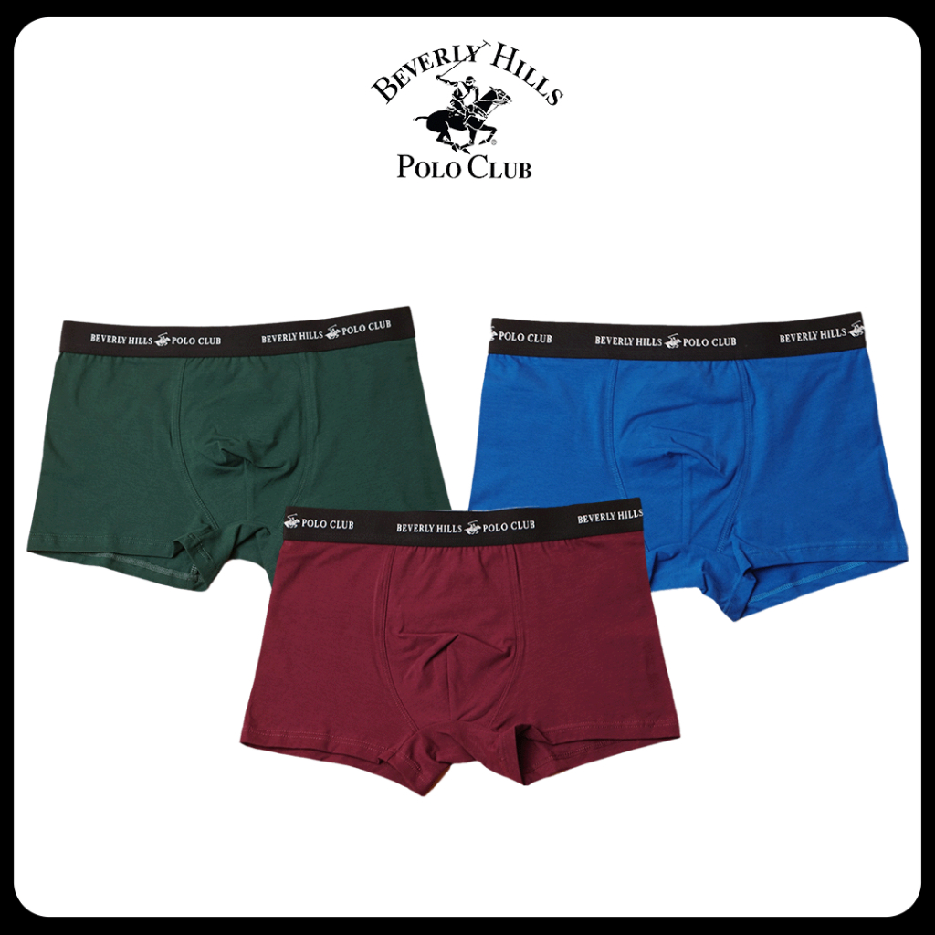 Beverly Hills Polo Club Cotton Mens Boxer Briefs for Men 3 Pack - BP-3P ...