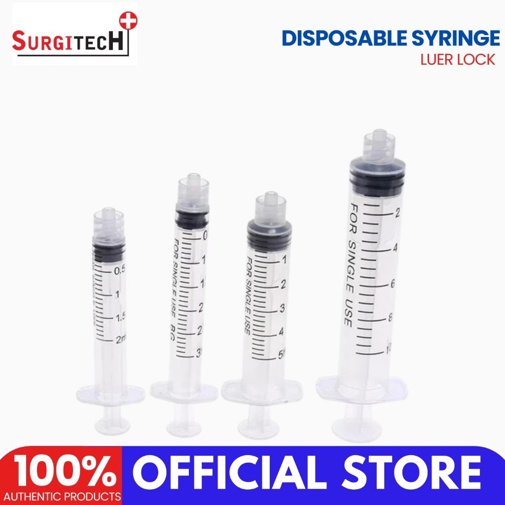Surgitech 1PC Disposable Syringe 1PC | Shopee Philippines