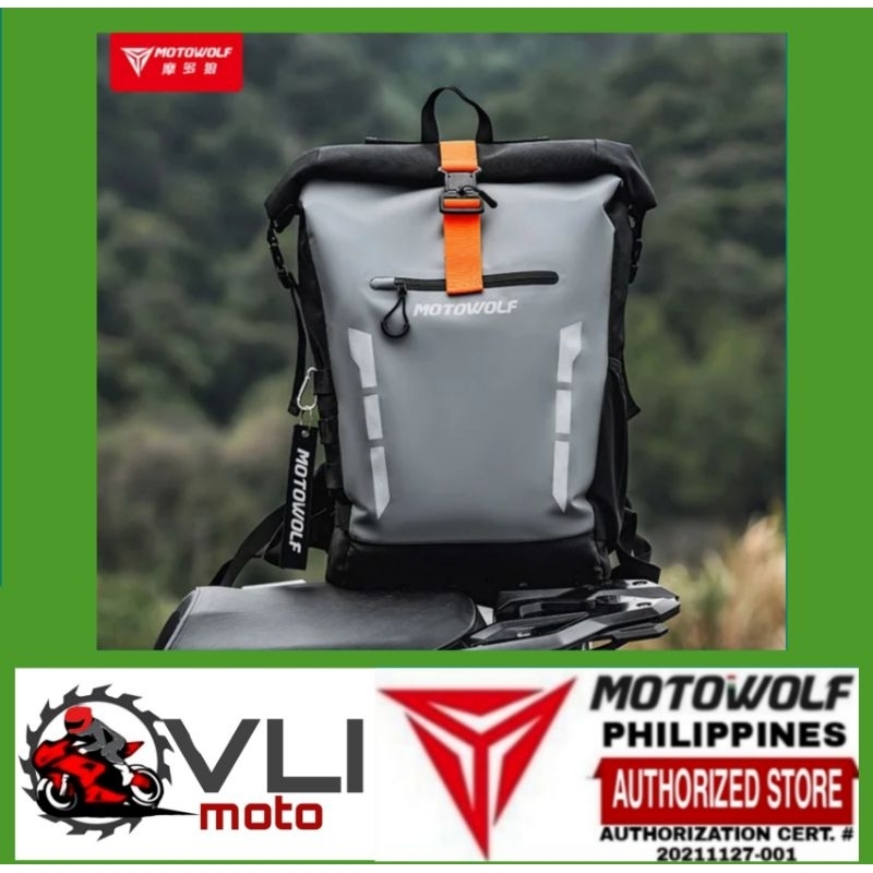 ORIGINAL MOTOWOLF WATERPROOF BACKPACK - MDL 0716 | Shopee Philippines