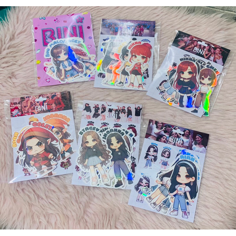 BINI CHIBI STICKERS BINI MERCH WATERPROOF STICKERS FOR TUMBLERS OR ANY ...