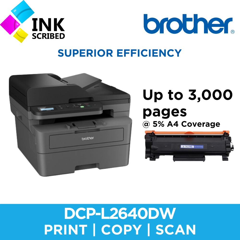 Brother DCP-L2640DW DCP L2640 Auto 2-sided (Duplex) Compact Mono Laser ...