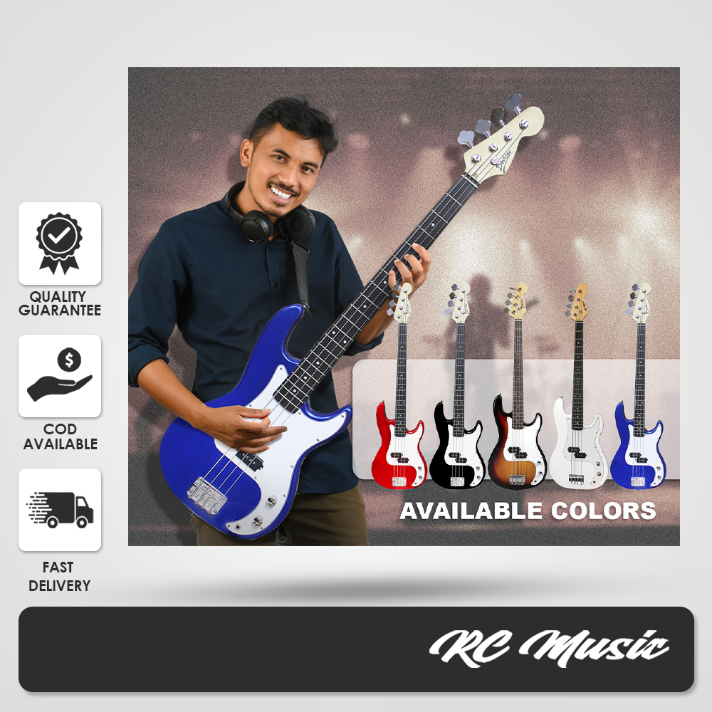 Deviser PB Electric Bass Guitar with Free Cable Music Instrument Music ...