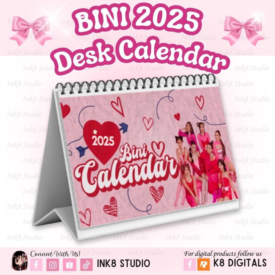 INK8 | BINI 2025 Calendar Desk Calendar 2025 | Shopee Philippines