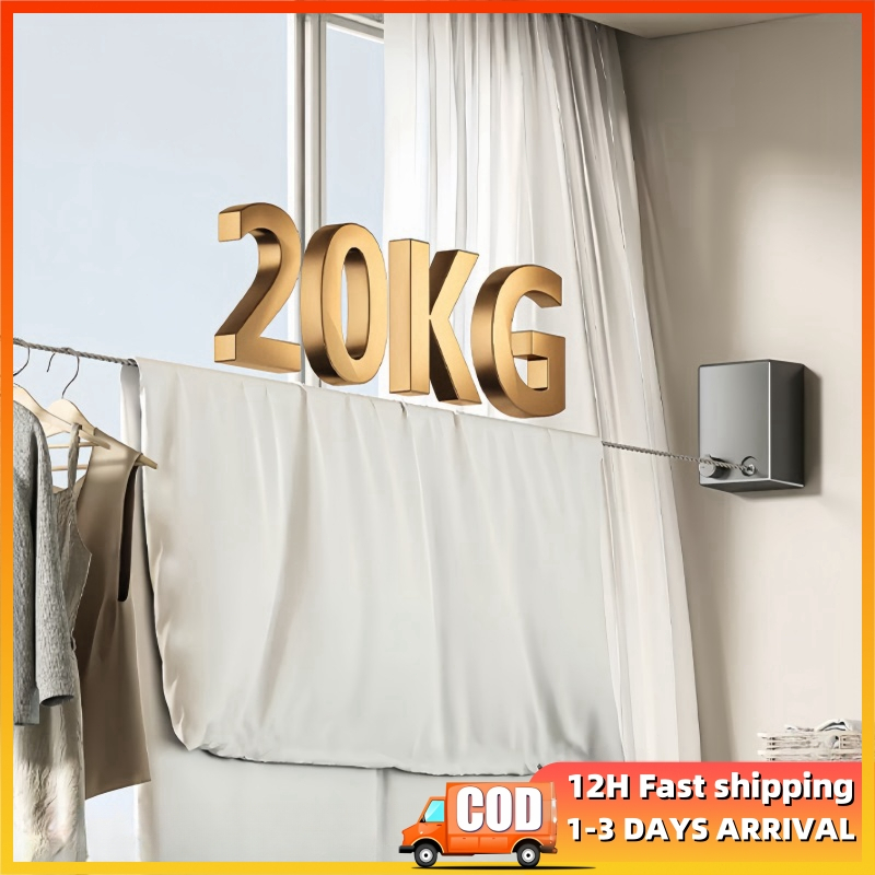Retractable Laundry Clothes Line | Stainless Steel wire 4.2 meters ...