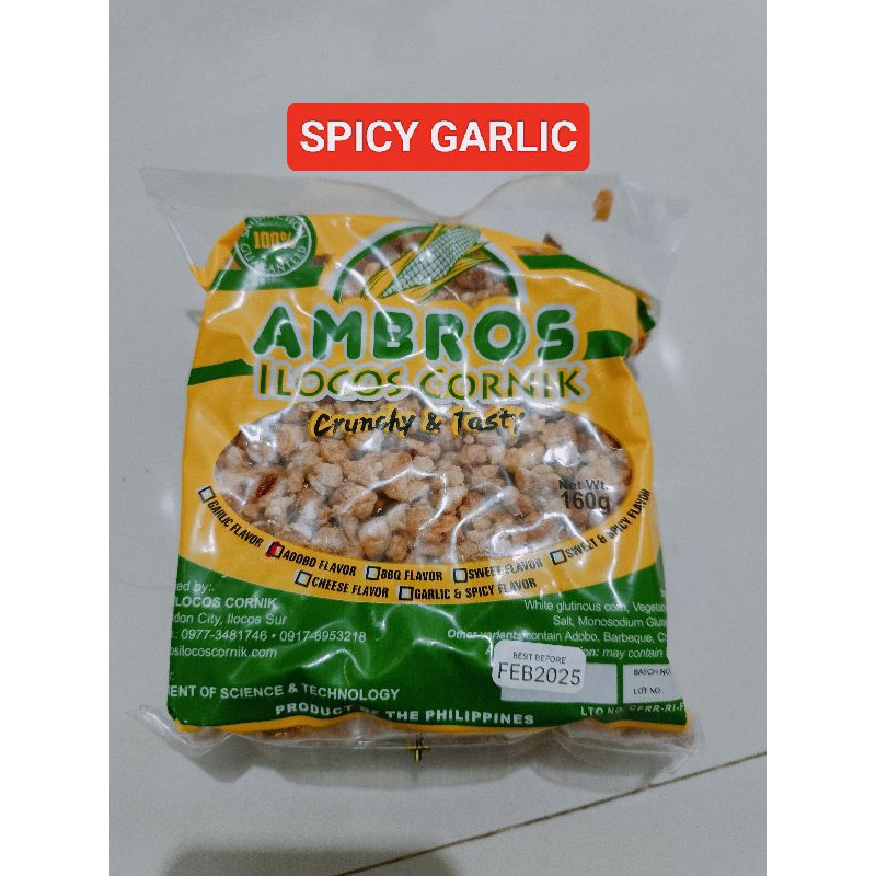 Ambros Ilocos Cornik original crunchy cornik cornick snack | Shopee ...