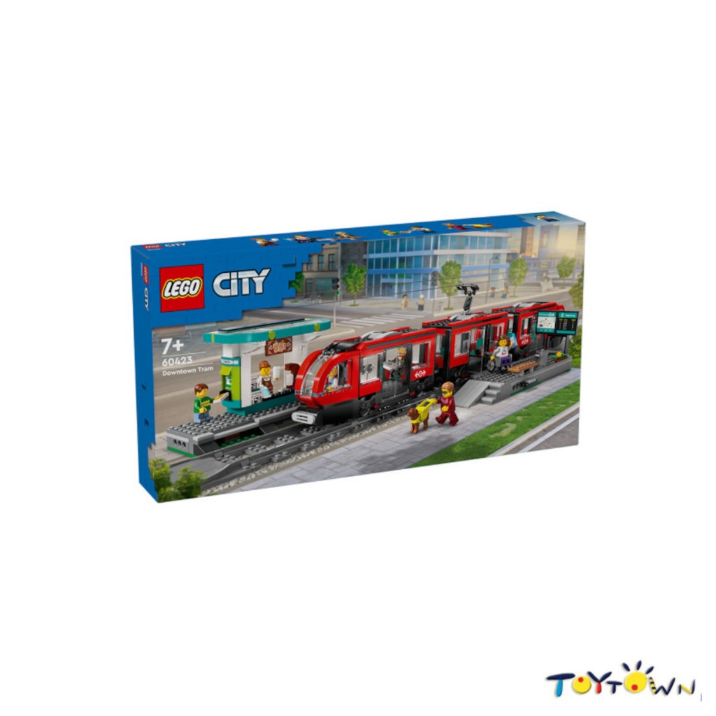 LEGO® City 60423 Downtown Streetcar and Station, Age 7+, Building ...