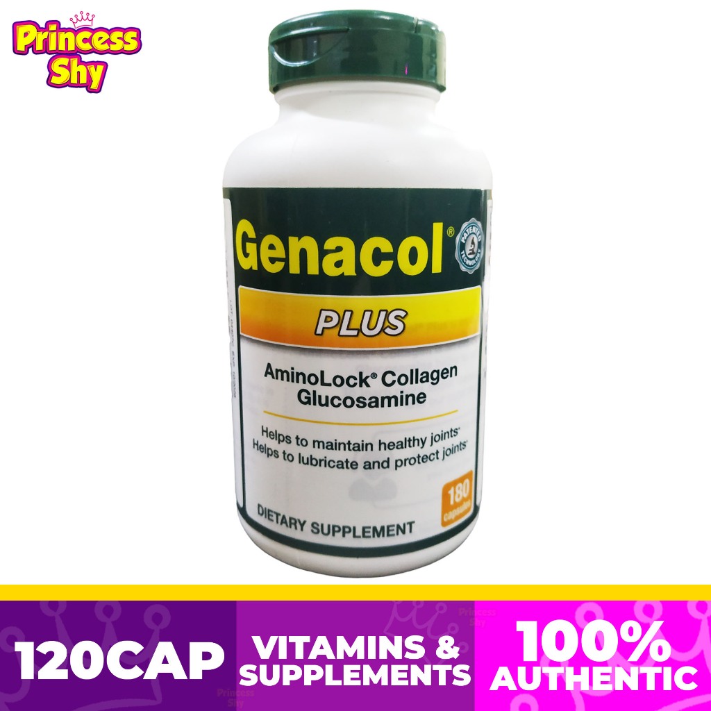 GENACOL Plus Glucosamine Aminolock Collagen Dietary Supplement 90 / 180 Capsules | Shopee ...
