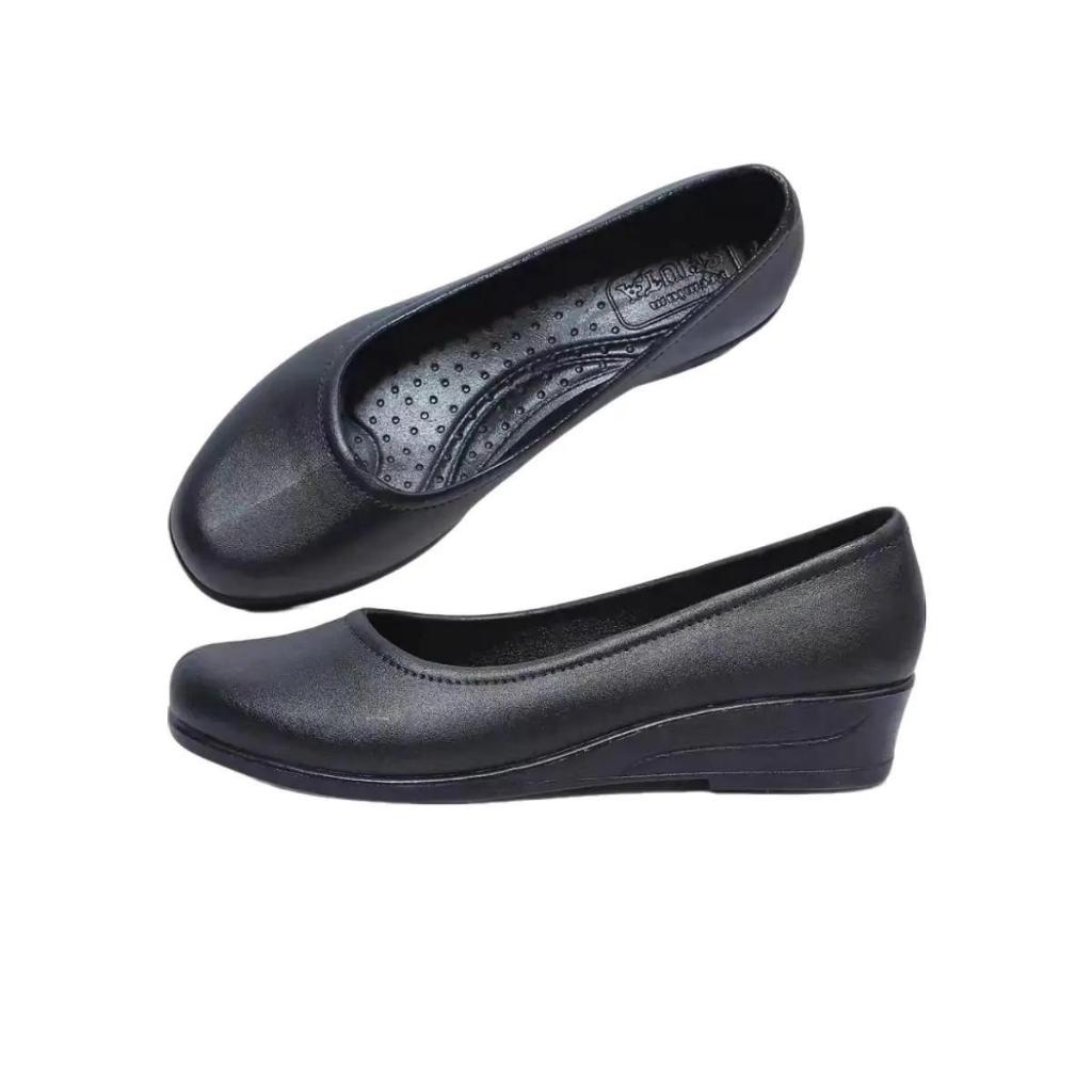 Women's black shoes A777#Rubber black shoes student shoes formal work ...