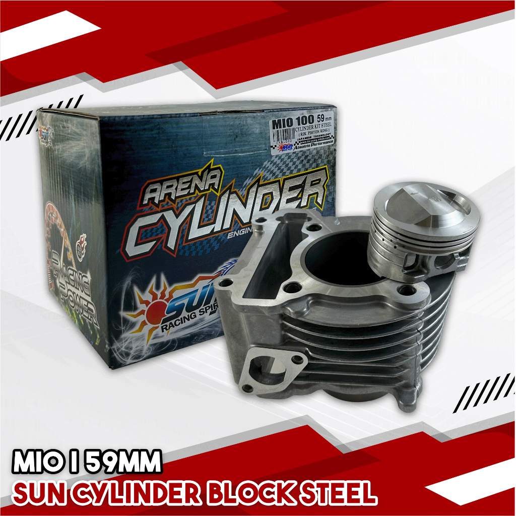 CYLINDER BLOCK 59MM FOR MIO/ SUN RACING | Shopee Philippines