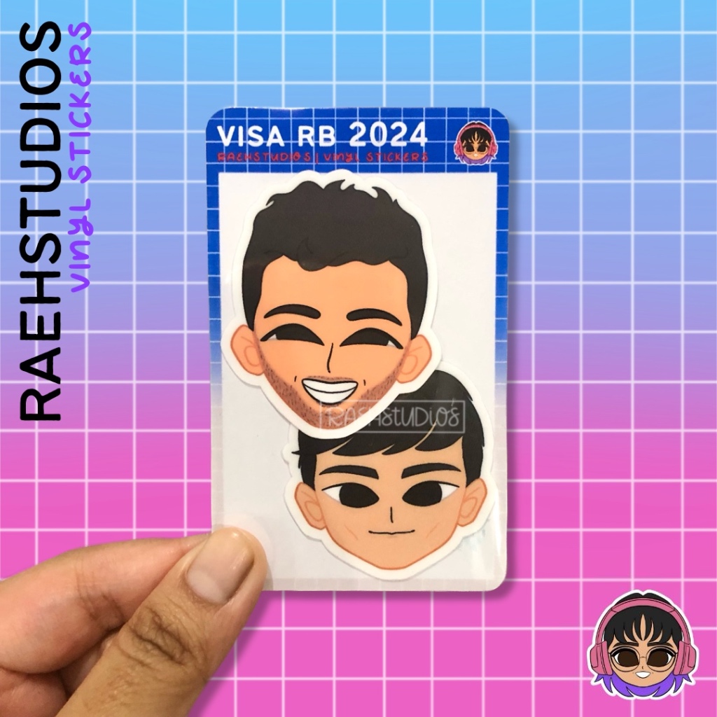 Visa Cashapp RB F1 2024 (Daniel Ricciardo, Yuki Tsunoda) Stickers ...