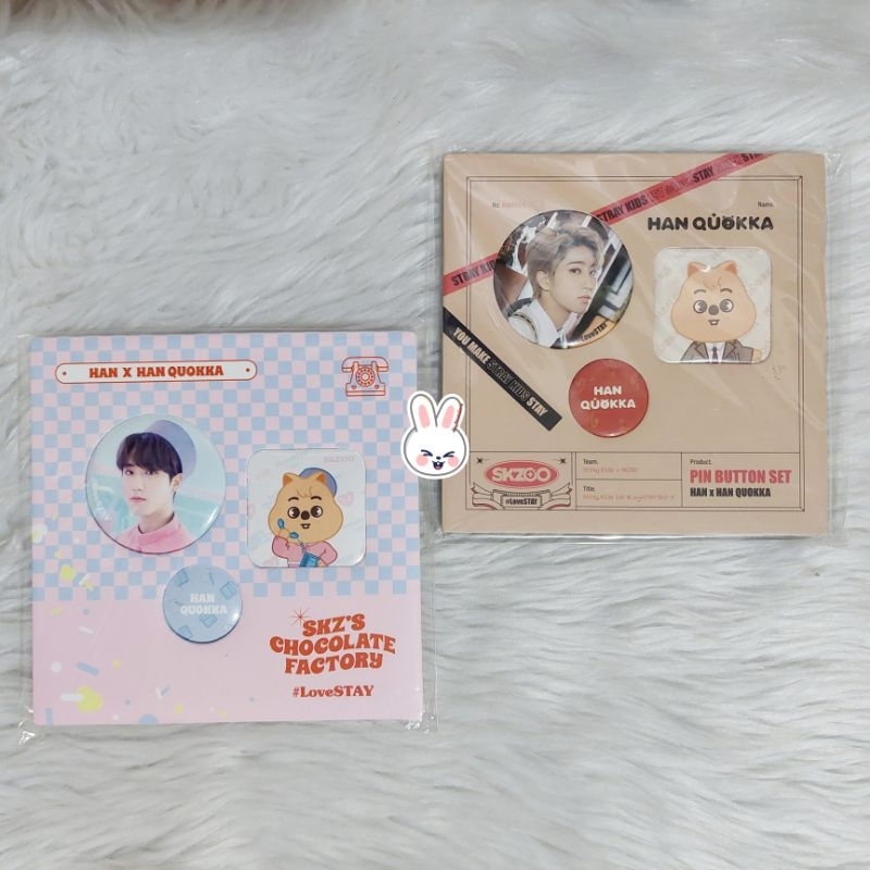 STRAY KIDS Han SKZ-X Chocolate Factory Fanmeet merch pin badge set ...