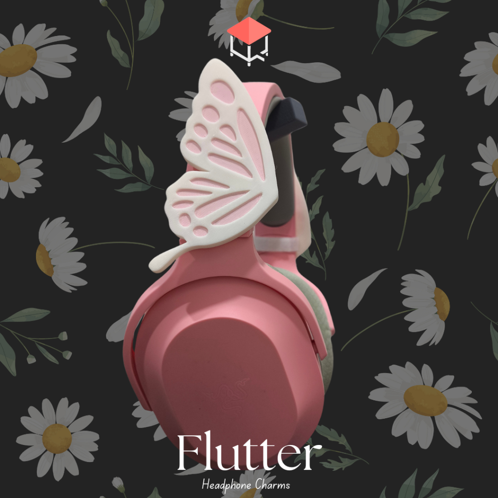Headphone Charm - Flutter Butterfly Wings Headset Accessory [Clip On ...