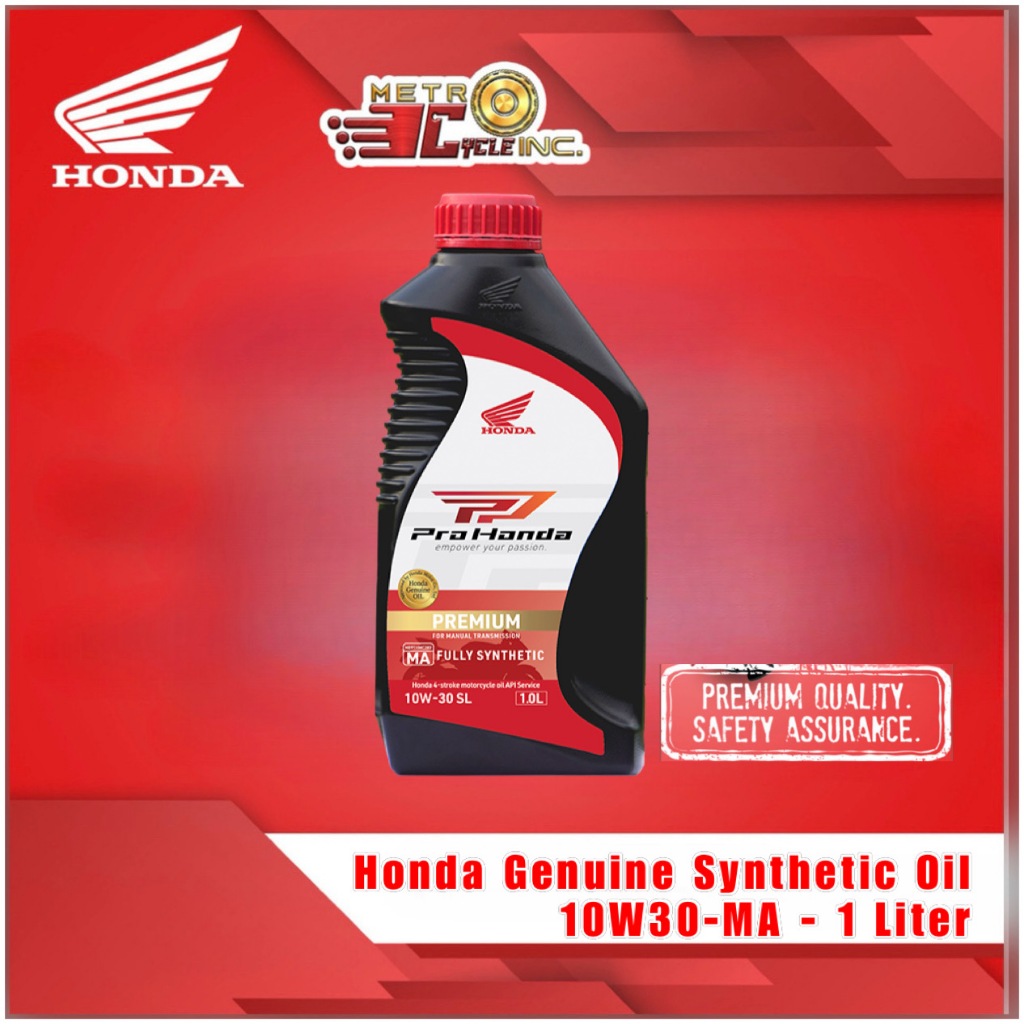 Honda Genuine Synthetic Oil 10W30-MA - 1 Liter | Shopee Philippines