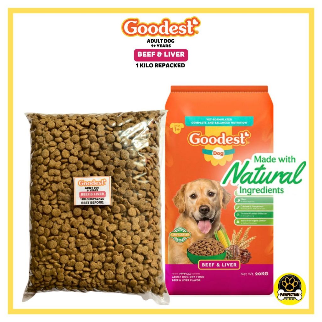 GOODEST Adult Dog Dry Food in Beef & Liver (1 KG REPACKED) | Shopee ...