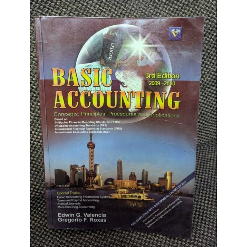 Basic Accounting - Concepts, Principles , Procedures and Applications ...