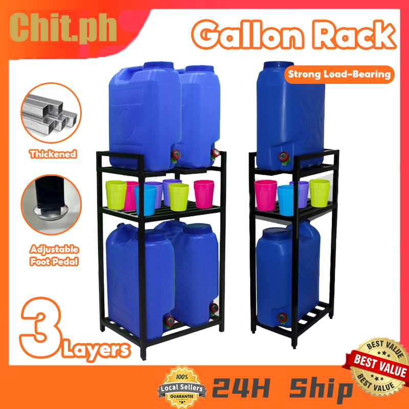 CHIT 2/3 Layers Water Gallon Rack Kitchen Stand Water Dispenser Rack ...