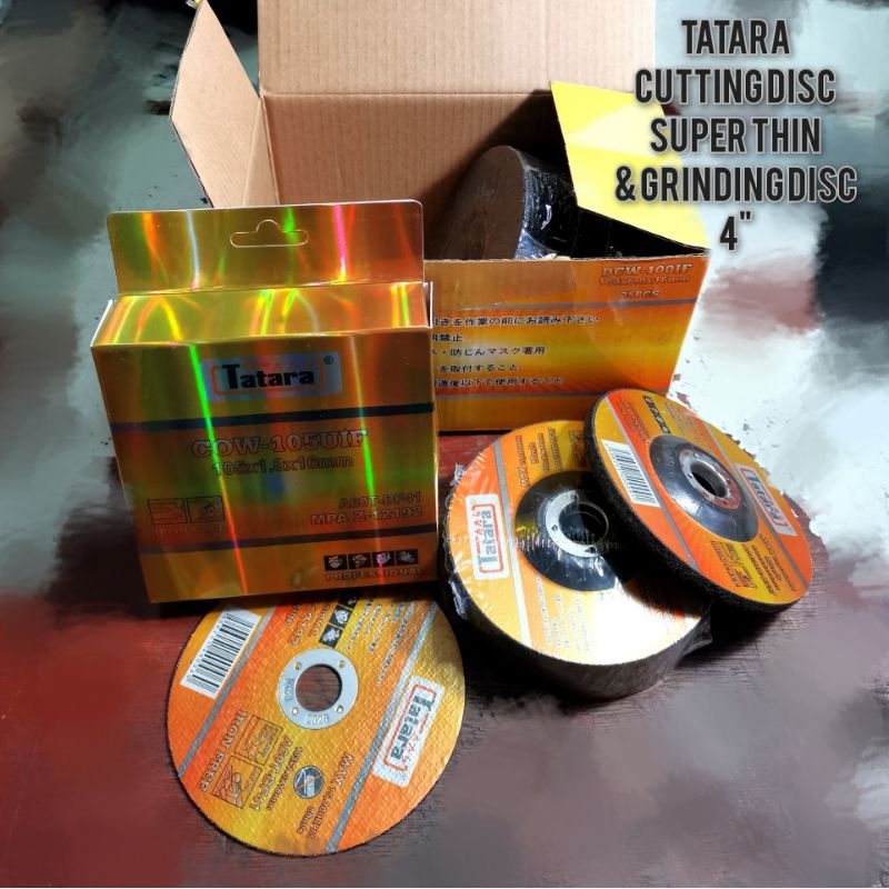 TATARA CUTTING DISC S/T AND GRINDING DISC 4" per piece | Shopee Philippines
