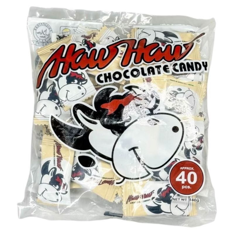 Haw-Haw milk & chocolate candy 40pcs | Shopee Philippines