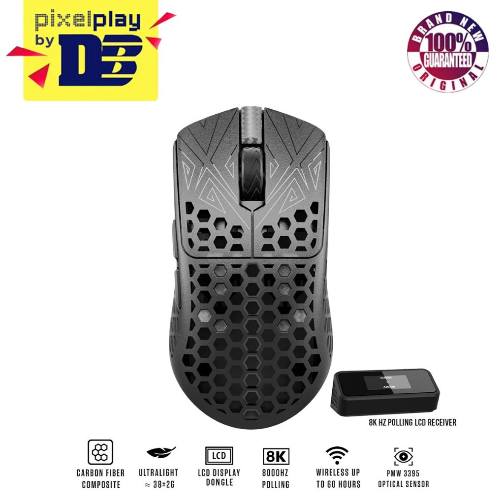 Arbiter Studio x Vancer Akitsu Carbon Fiber 8K Wireless Gaming Mouse ...