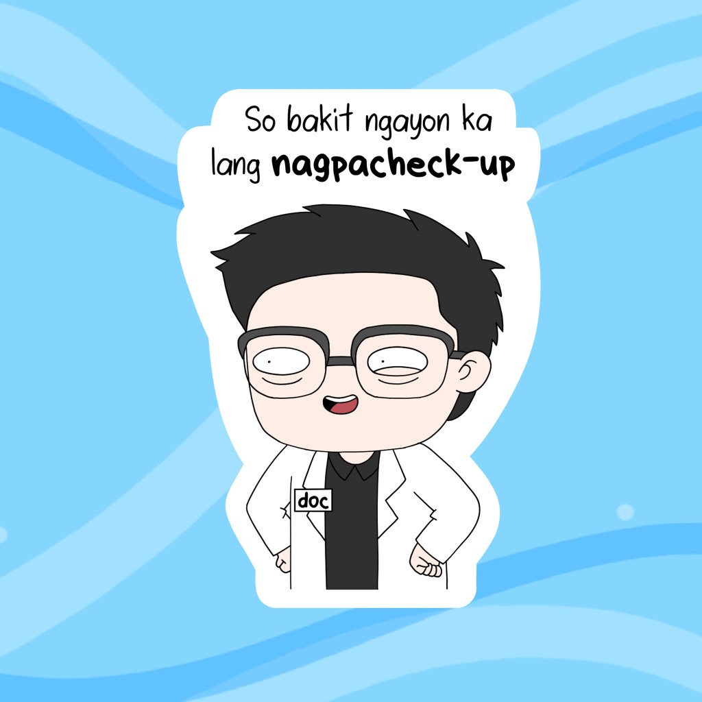 SSKAIT Doctor Waterproof funny mood die cut sticker - So bakit ngayon ...