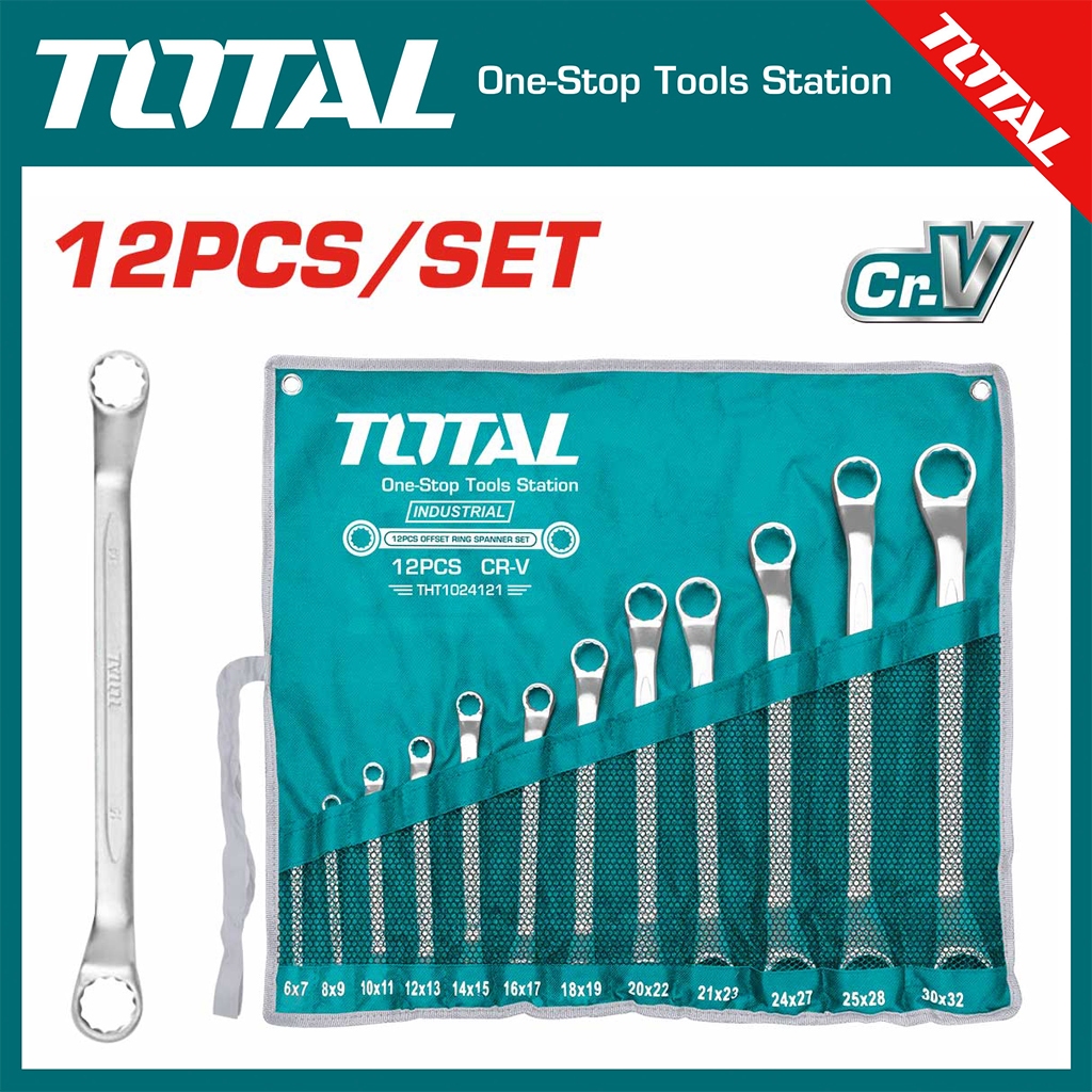 Total （THT1024121） Offset OFFSET RING SPANNER SET OFFSET RING SPANNER SET 8PCS (THT102486 ...