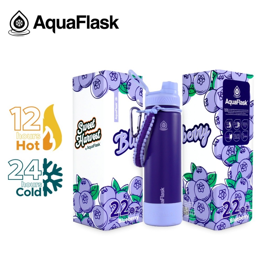 AquaFlask Insulated Tumbler Sweet Harvest for Hot and Cold (18oz/22oz ...