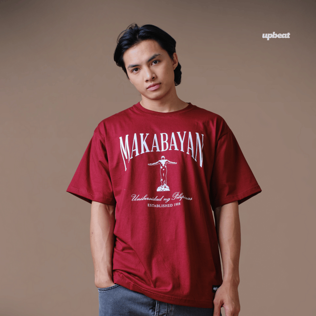 UPBEAT-University of the Philippines-Makabayan shirt MAROON | Shopee ...