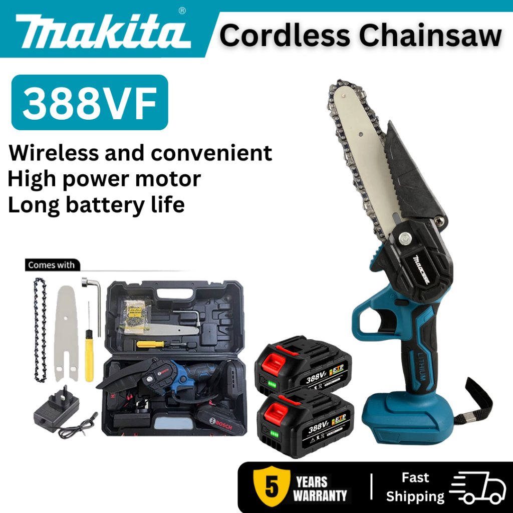 MAKITA LDM100-24V-1LI Mini Cordless Chainsaw 6 Inch Cordless Electric ...