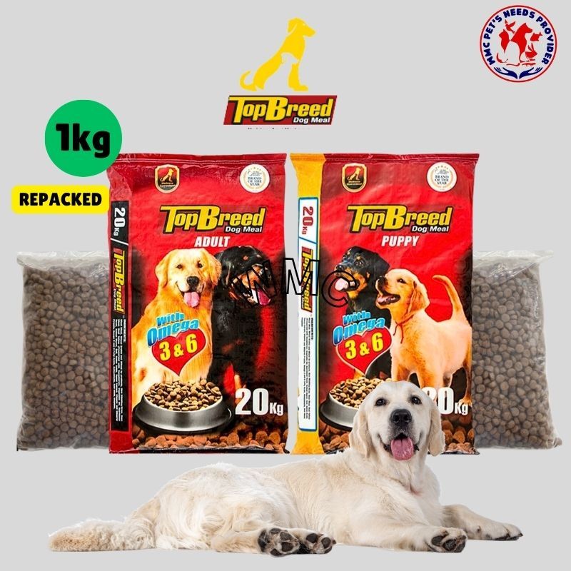 1KG Repacked Top Breed Dog Meal Dry Food Pet Essentials All Stages ...