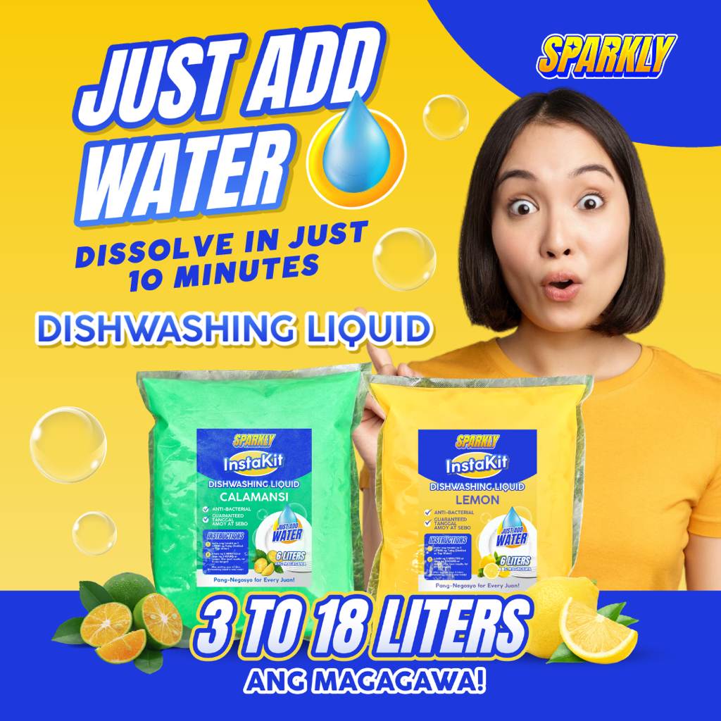 Sparkly INSTAKIT DIY Dishwashing Liquid Kit (3L - 18 Liters Yield ...