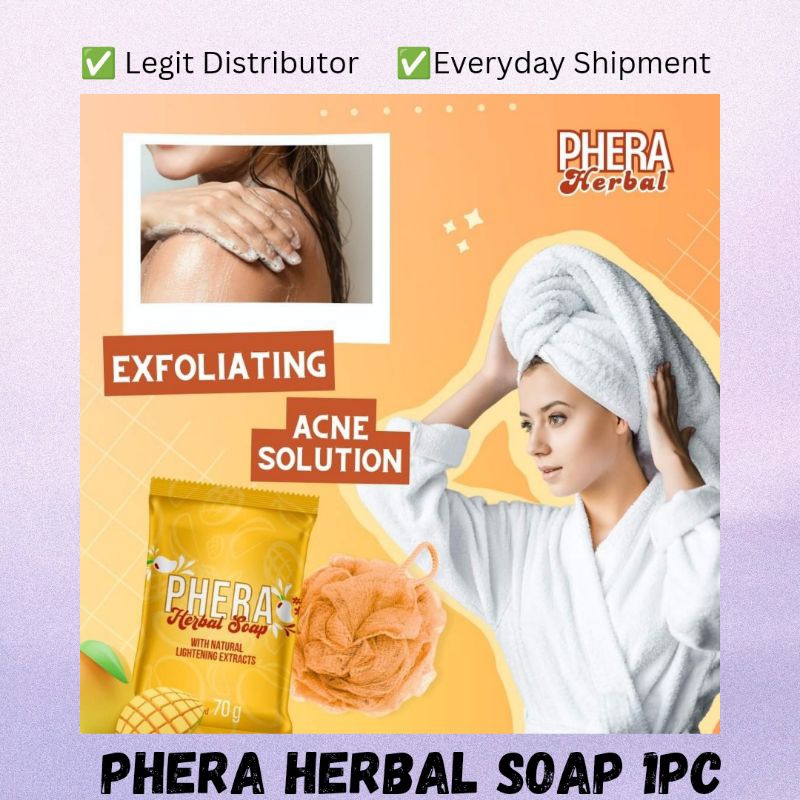 Phera Herbal Soap 70grams.(NEW PACKAGING) | Shopee Philippines