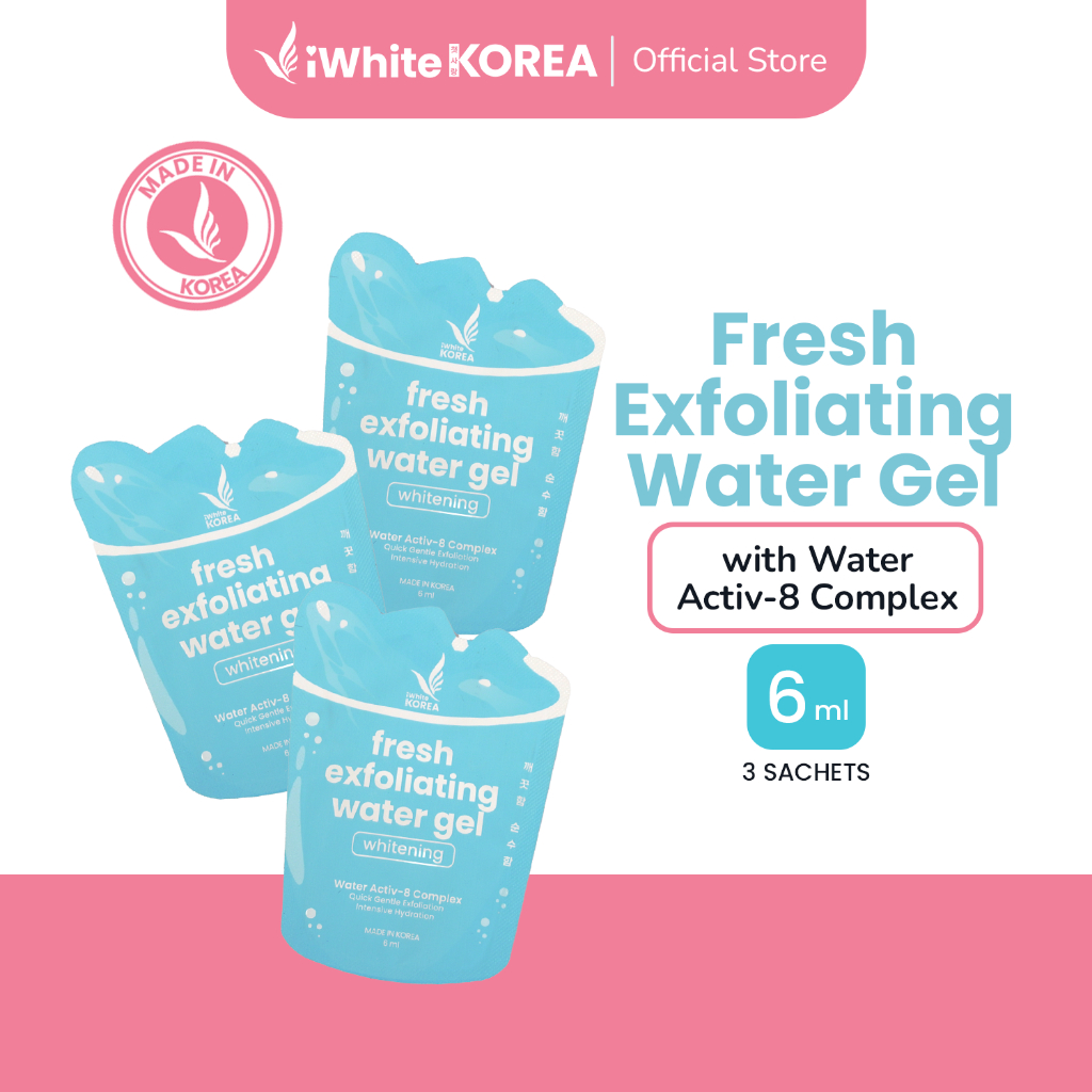 iWhite Korea Fresh Exfoliating Water Gel Sachet 6ml - (Bundle of 3 ...