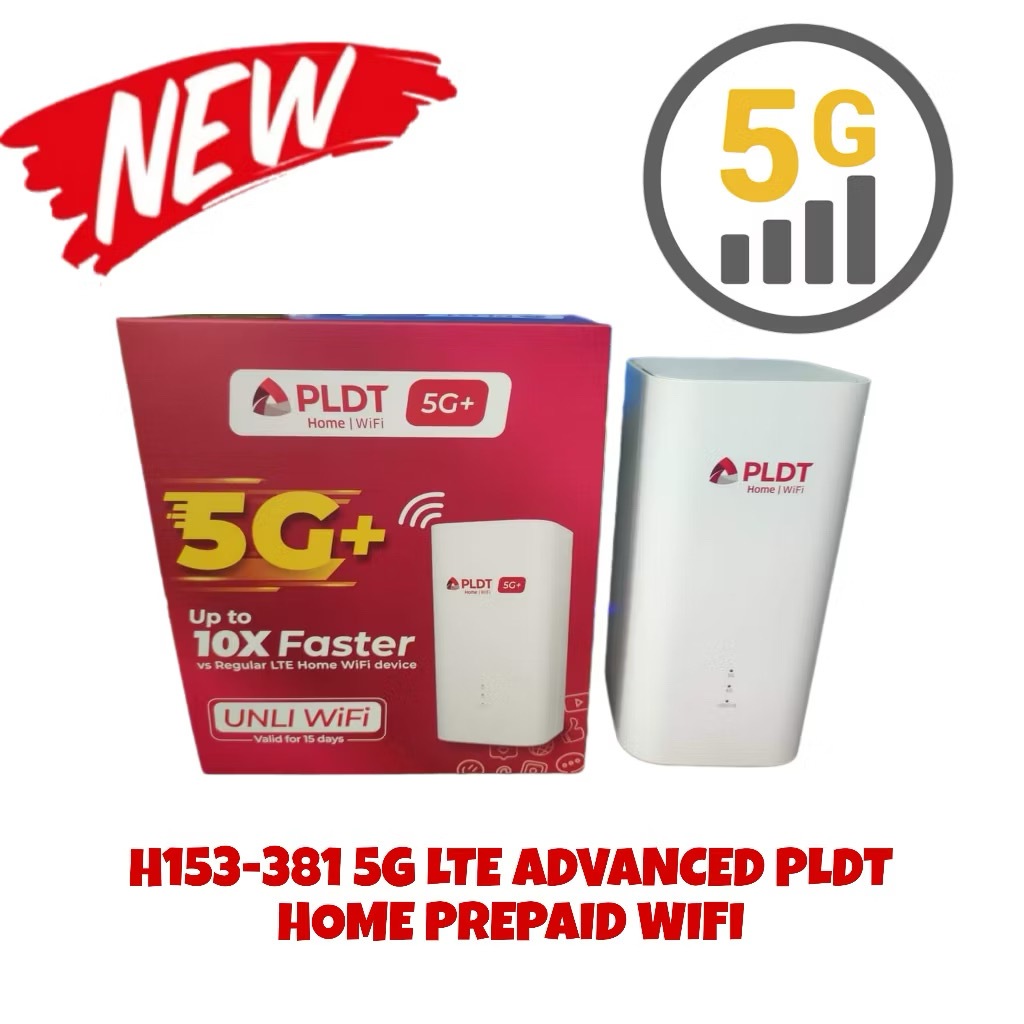 PLDT 153-381 5G+ HOME PREPAID WIFI SMART 5G WIFI MODEM UNLIFAM TNT UNLI ...