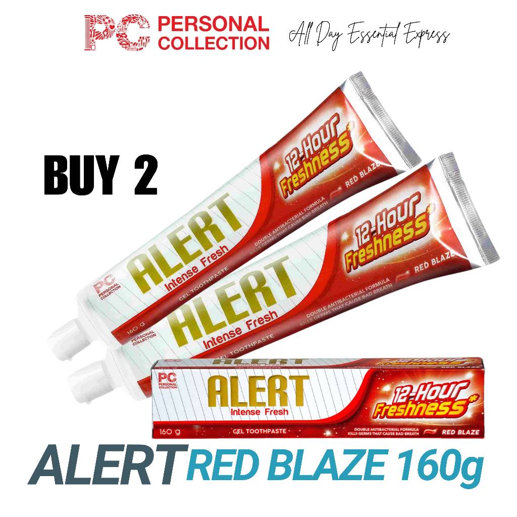 BUY 1 TAKE 1 Alert Intense Fresh Gel Toothpaste RED BLAZE 160g | Shopee ...