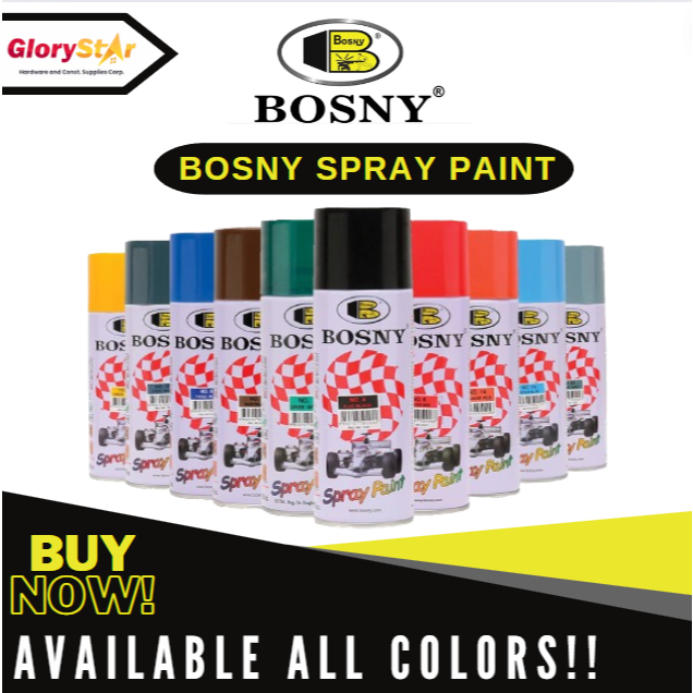 BOSNY SPRAY PAINT (ALL COLOR) | Shopee Philippines