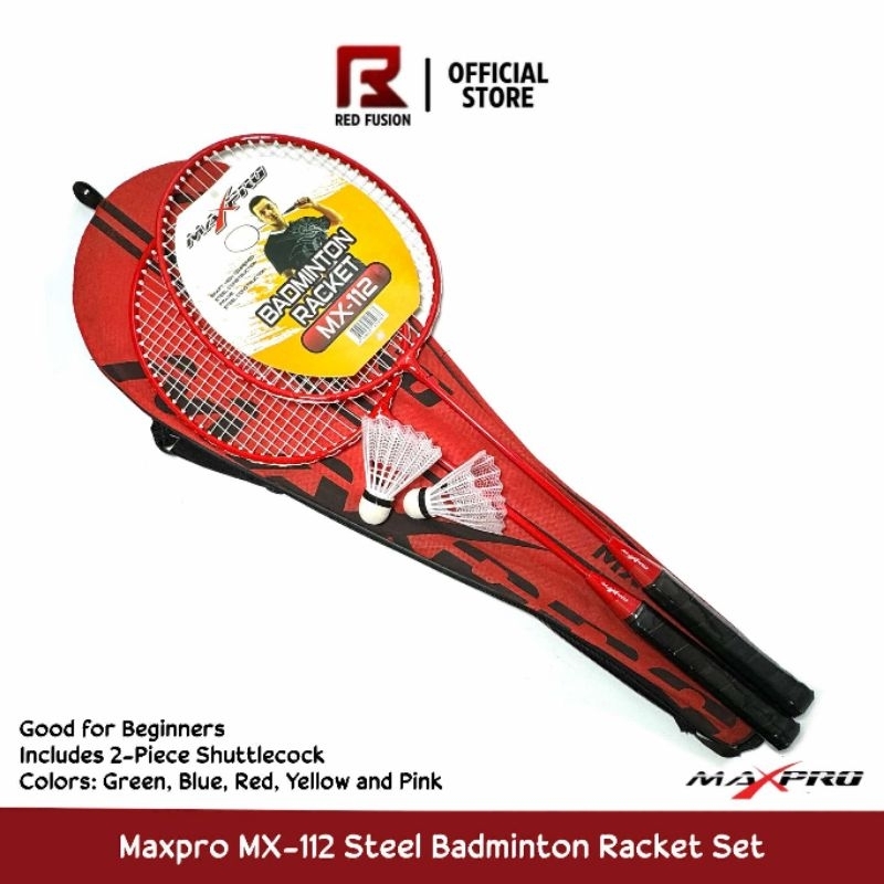 Maxpro MX-112 Steel Badminton Racket Set | Shopee Philippines